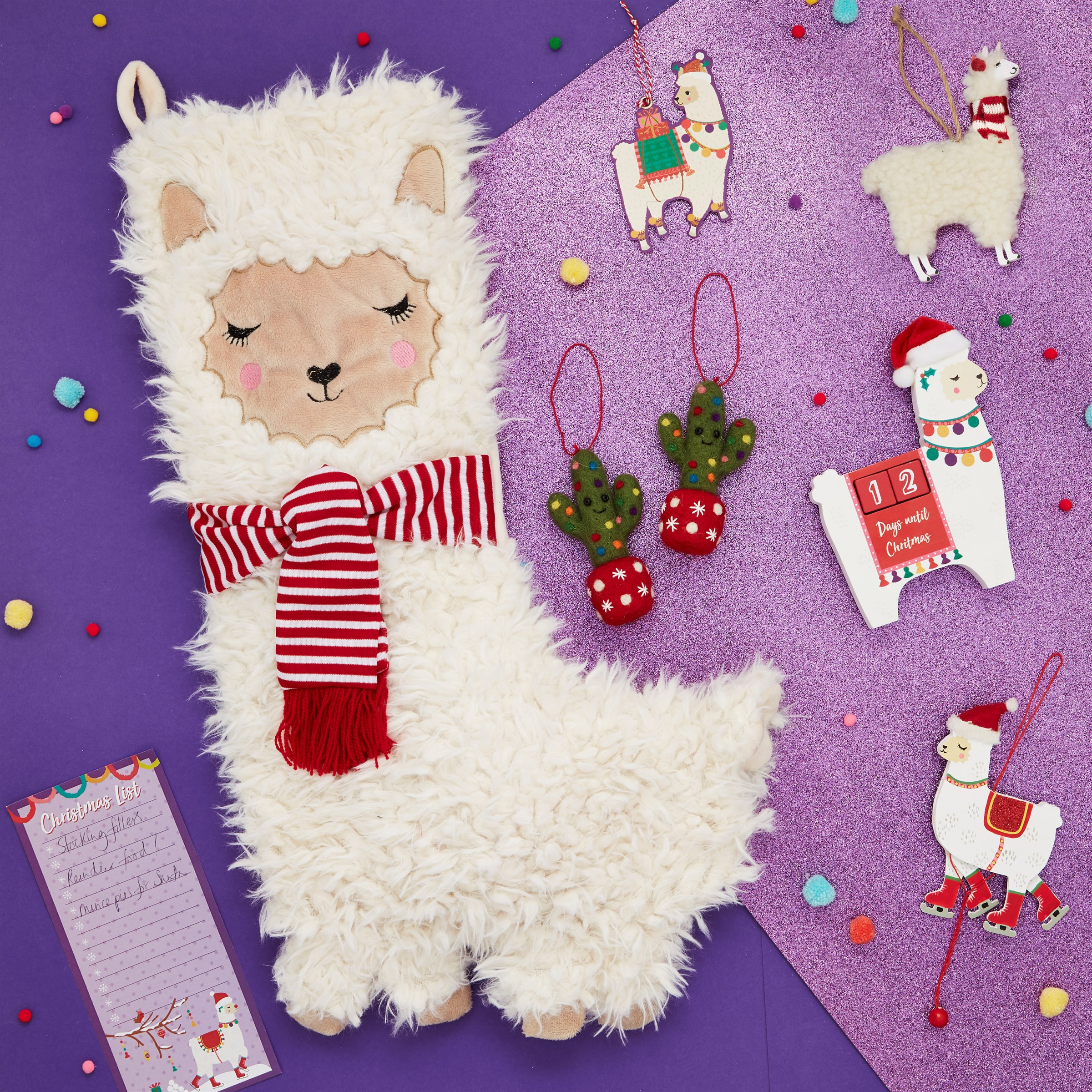 Festive Llama Hanging Decoration | Heatheringtons Home & Gifts